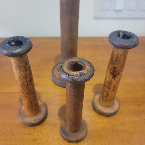 Art | Vintage Wooden Thread Spools | Poshmark